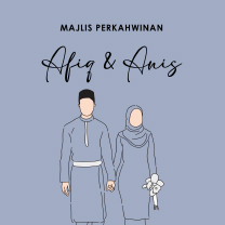 Undangan Majlis Perkahwinan Afiq & Anis